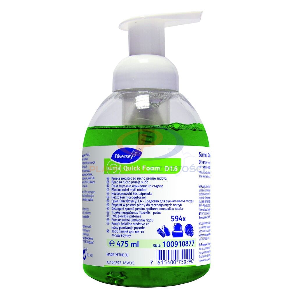 DIVERSEY Suma Quick Foam D1.6 475ml preparat do ręcznego mycia naczyń w ...