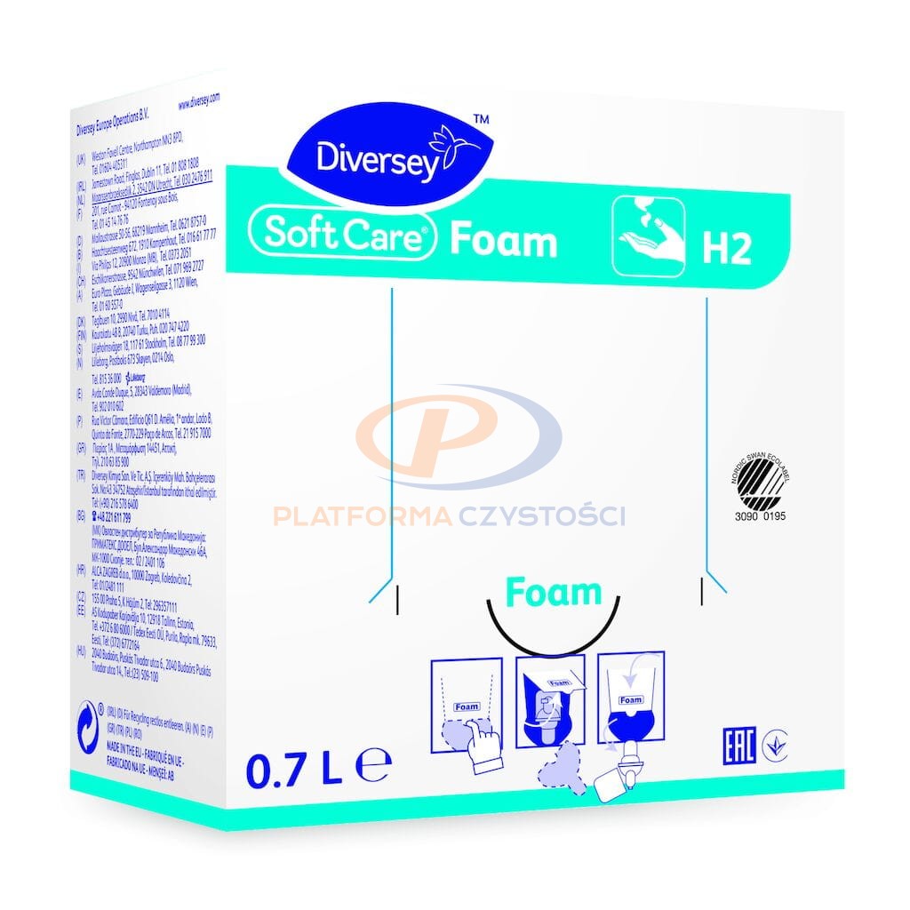 DIVERSEY Soft Care Foam Soap łagodne mydło do mycia rąk w formie piany ...
