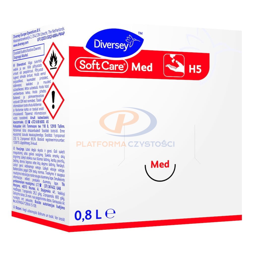 Soft Care MED H5 alkoholowy preparat w postaci żelu do higienicznej i ...