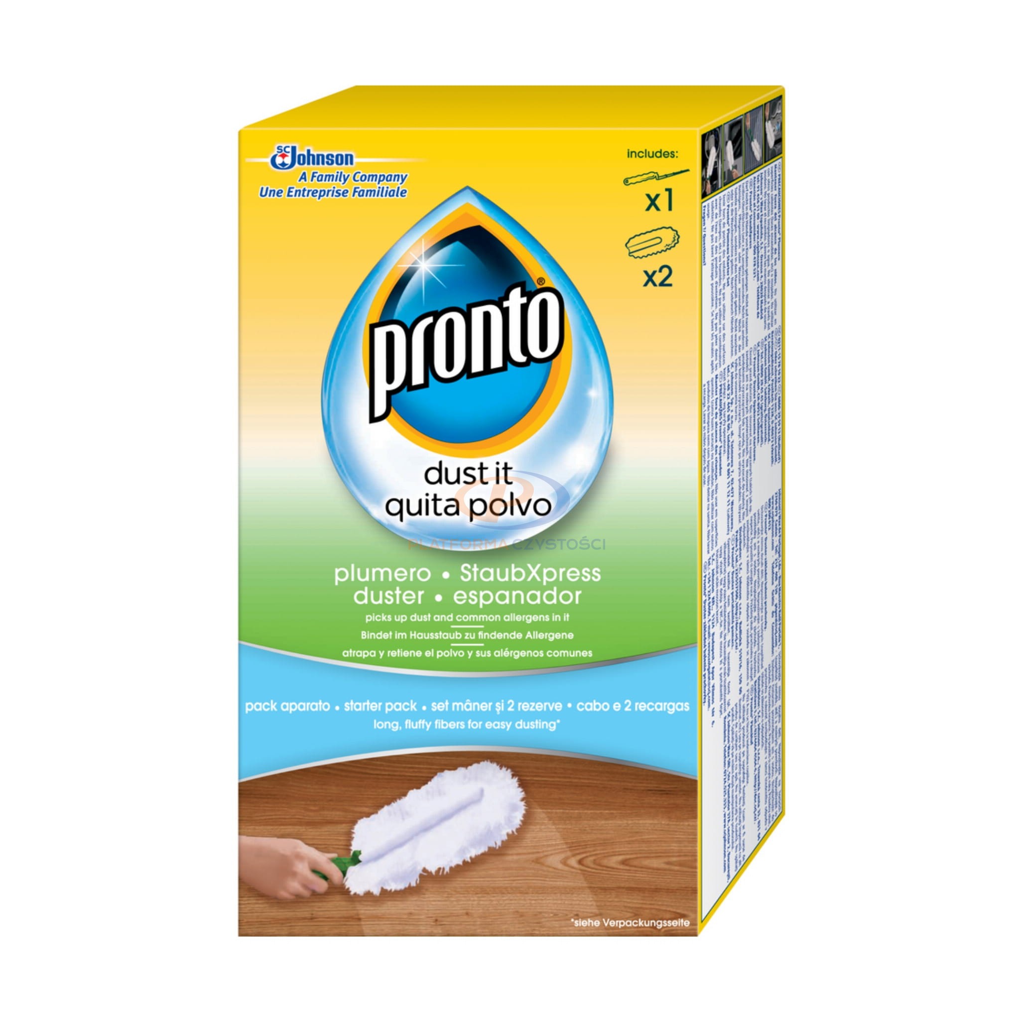 PRONTO Duster urządzenie + 2 zapasy PlatformaCzystosci.pl - Sklep Online