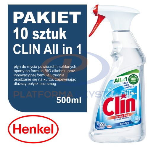 CLIN antypara 500 ml x 10 sztuk płyn do szyb PlatformaCzystosci.pl ...